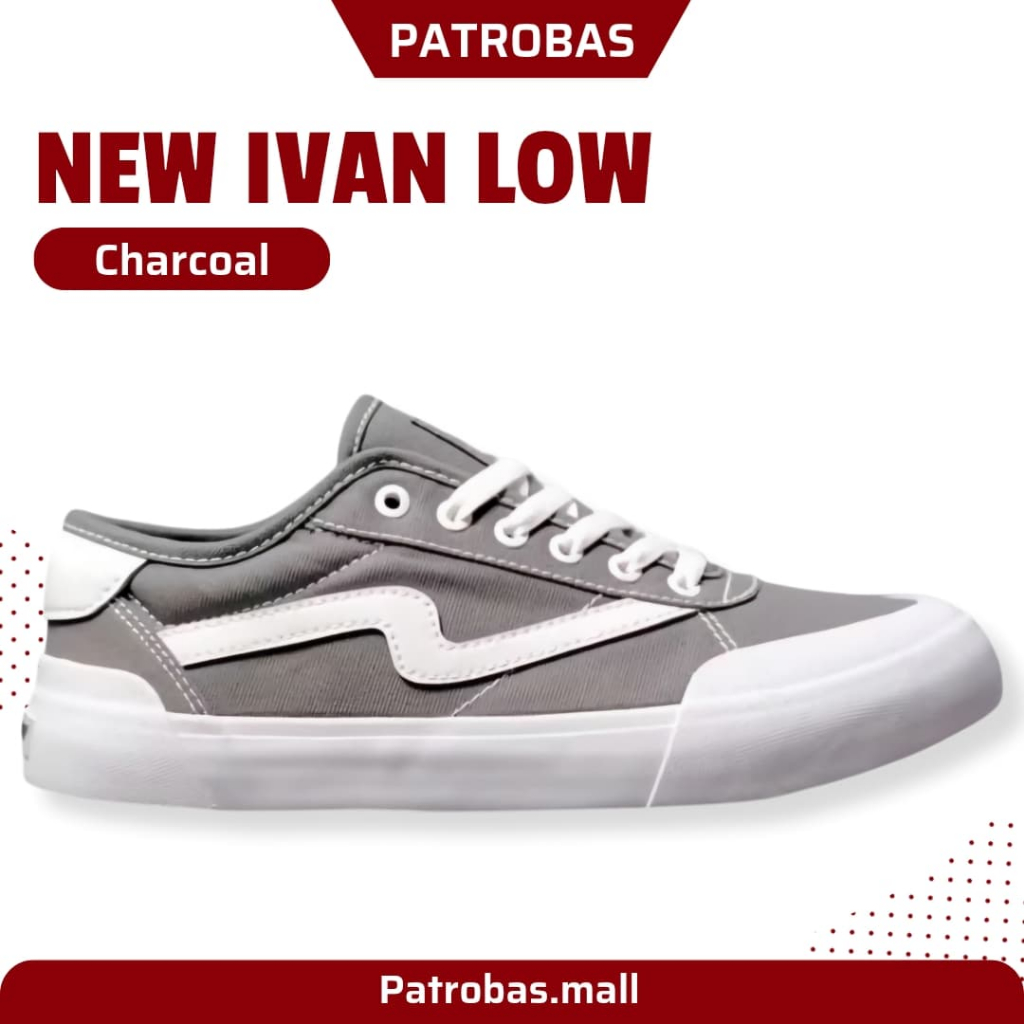 Jual Patrobas New Ivan Low Charcoal Original | Shopee Indonesia