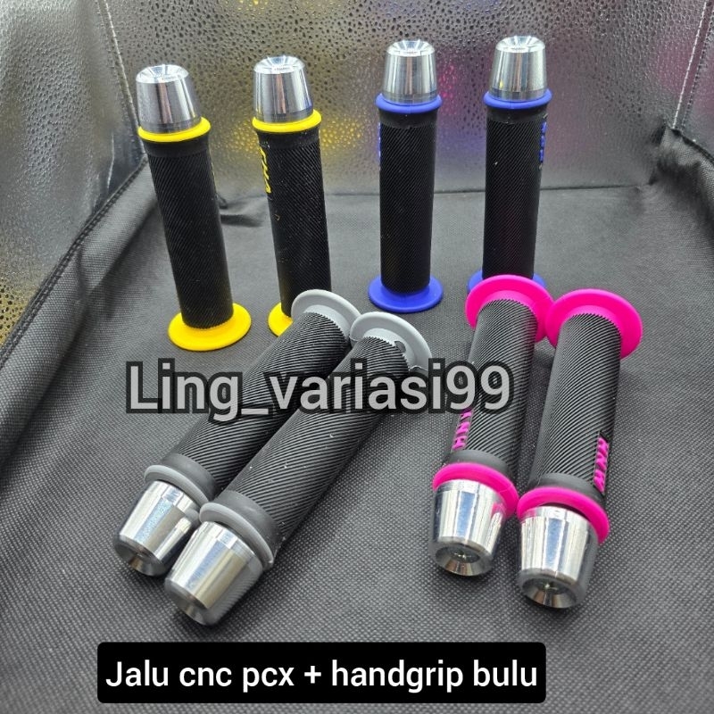 Jual HANDGRIP BULU WARNA UNIVERSAL - GRIP MOTOR MIO BEAT AEROX NMAX PCX ...