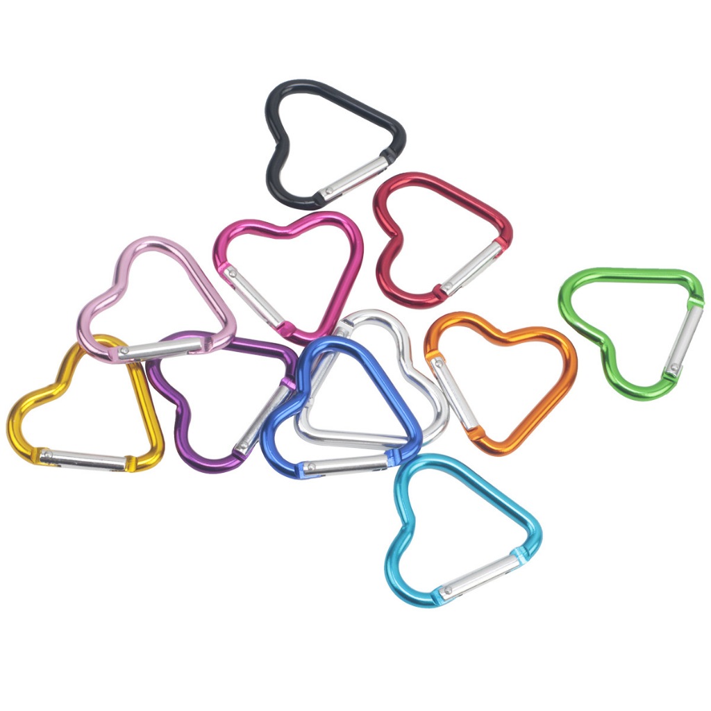 Jual 1 Buah Lot Klip/Kait Tas/Gantungan Kunci/Carabiner LOVE Hook Warna ...