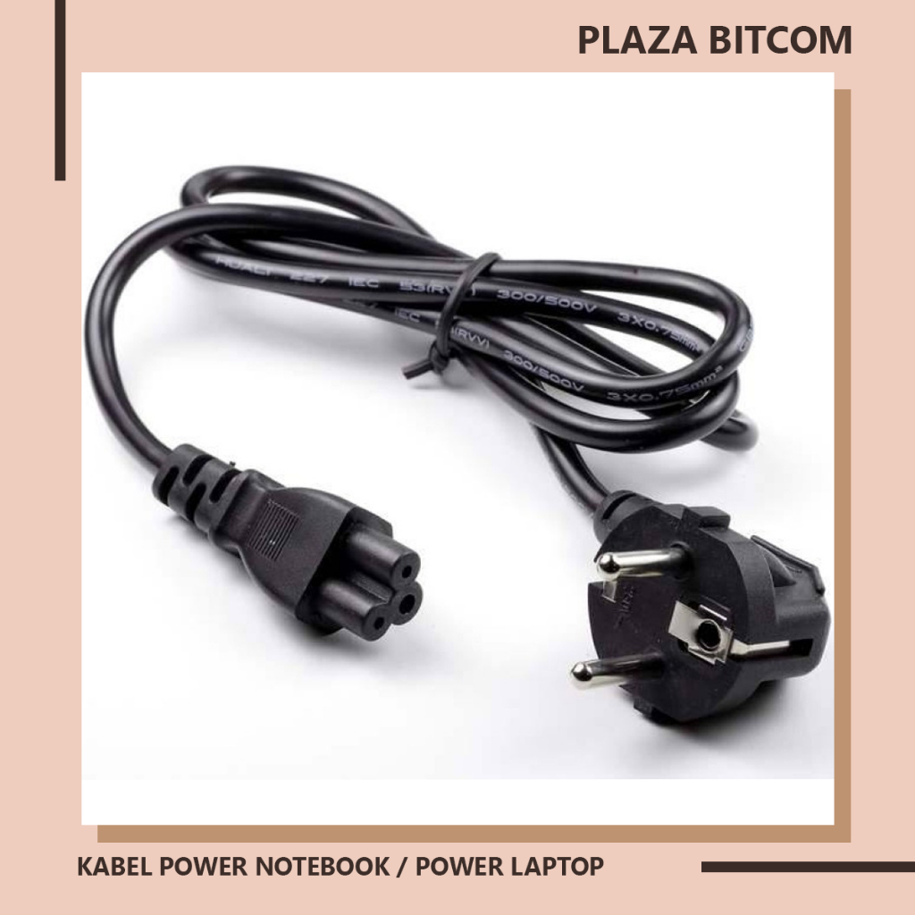 Jual Cable Power Notebook HQ high quality / Kabel Power Laptop Lubang 3 ...