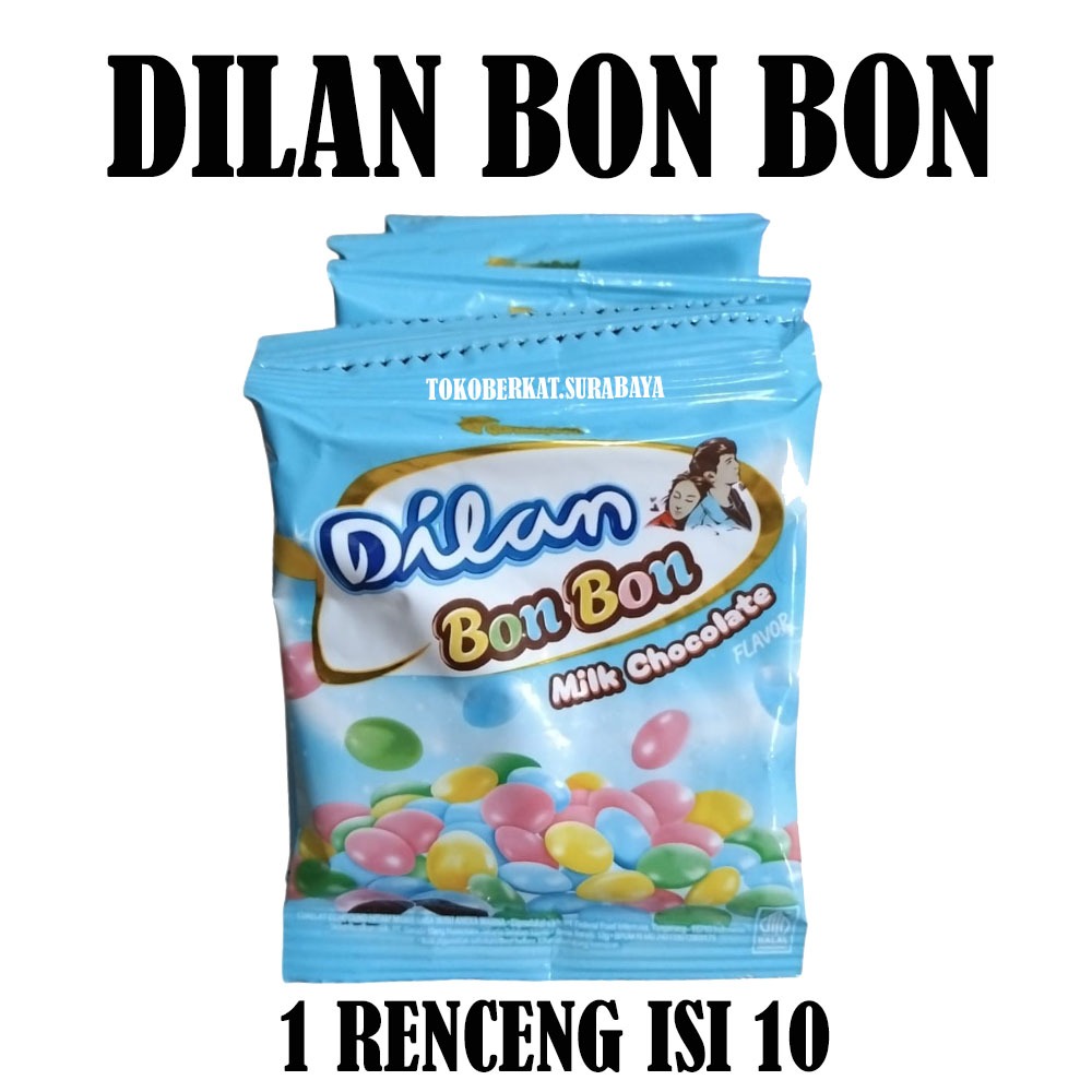 Jual DILAN BON BON MILK CHOCOLATE RENCENG ISI 10 | Shopee Indonesia