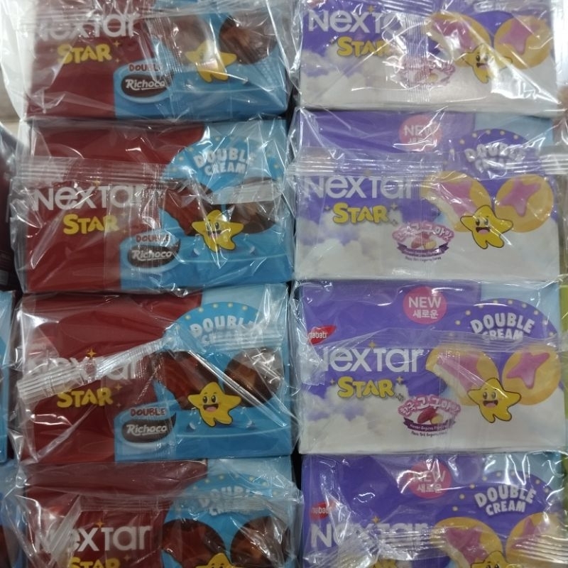 Jual NEXTAR STAR DOUBLE CREAM COKLAT STRAWBERRY KOREAN GOGUMA UBI UNGU ...