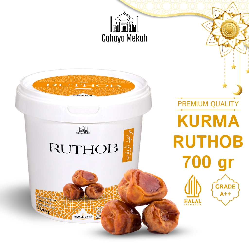 Jual Cahaya Mekah Kurma Ruthob 850gr Ember | Shopee Indonesia