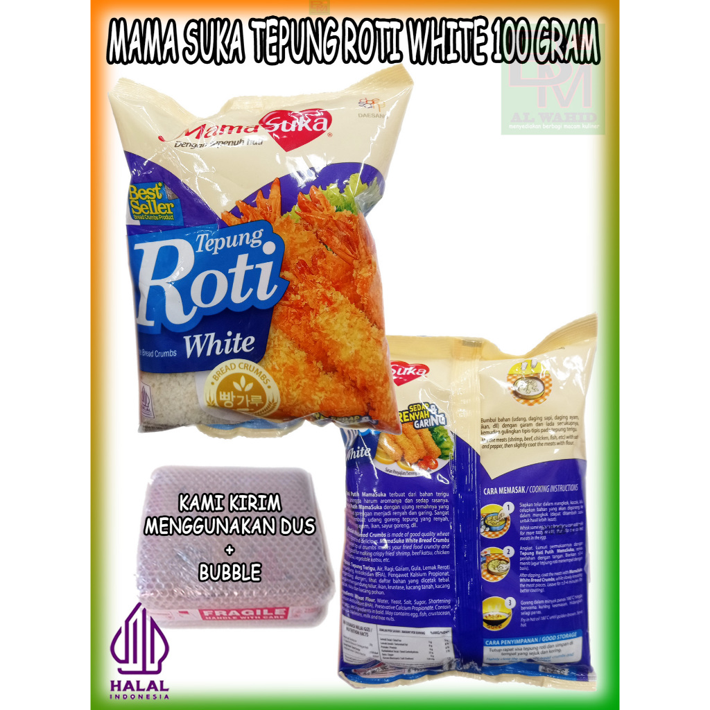 Jual Tepung Roti Mama Suka Mamasuka Putih Kemasan 100 Gram | Shopee ...