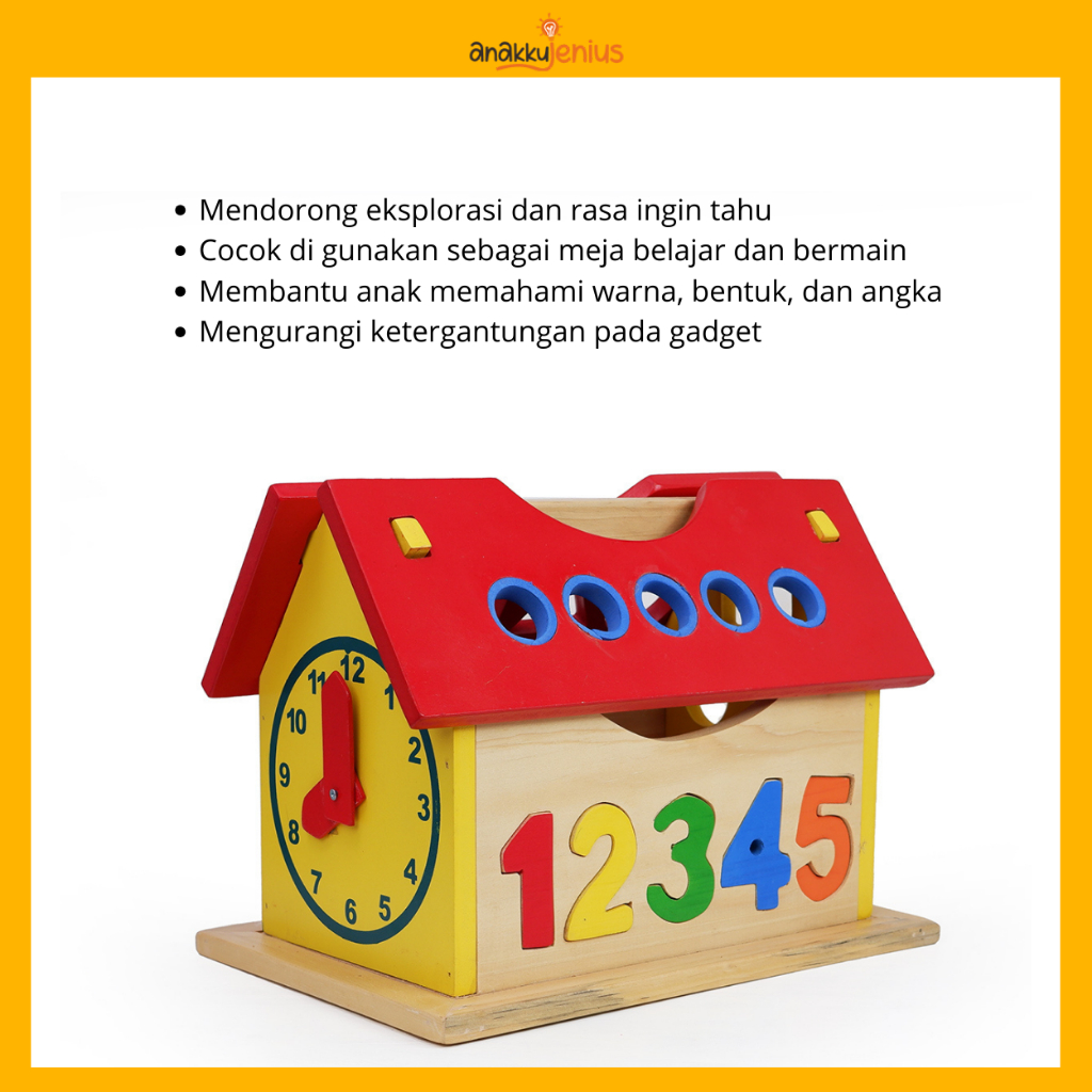 Jual Anakku Jenius || Busy Box House, Busy Box House Motoric Games 5 in ...