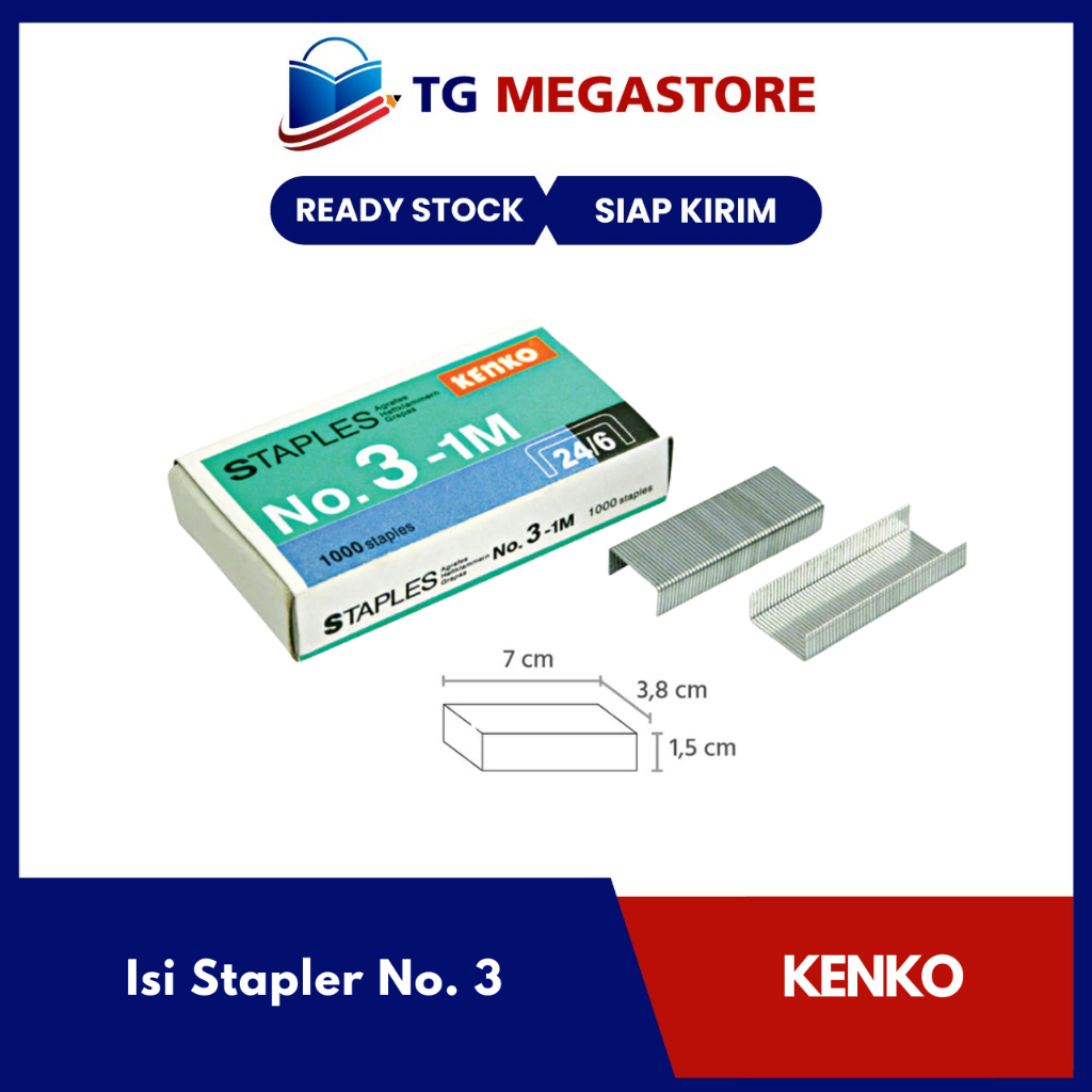 Jual Staples KENKO No.3-1M ( Isi Stapler ) | Shopee Indonesia