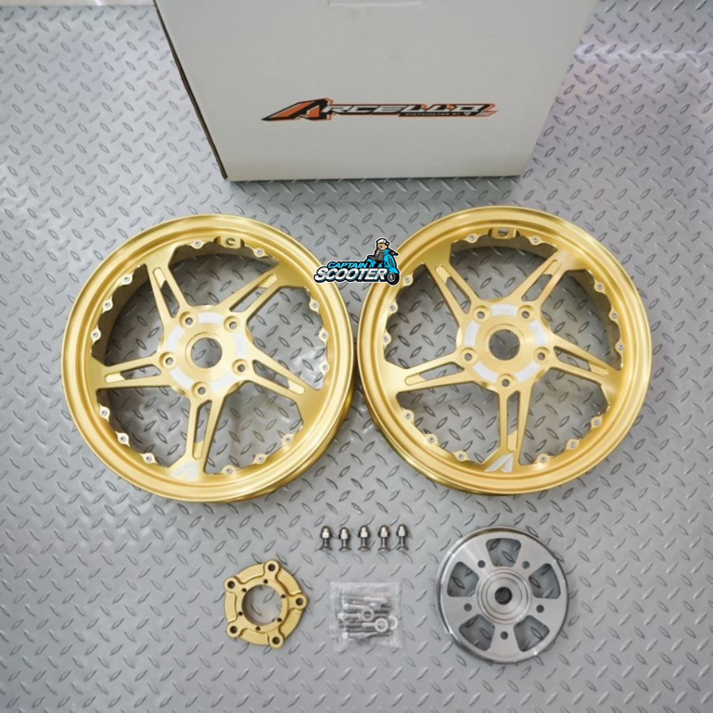 Jual ARCELLO Rims Velg Sport Gold Vespa Sprint Primavera GTS LX S ...