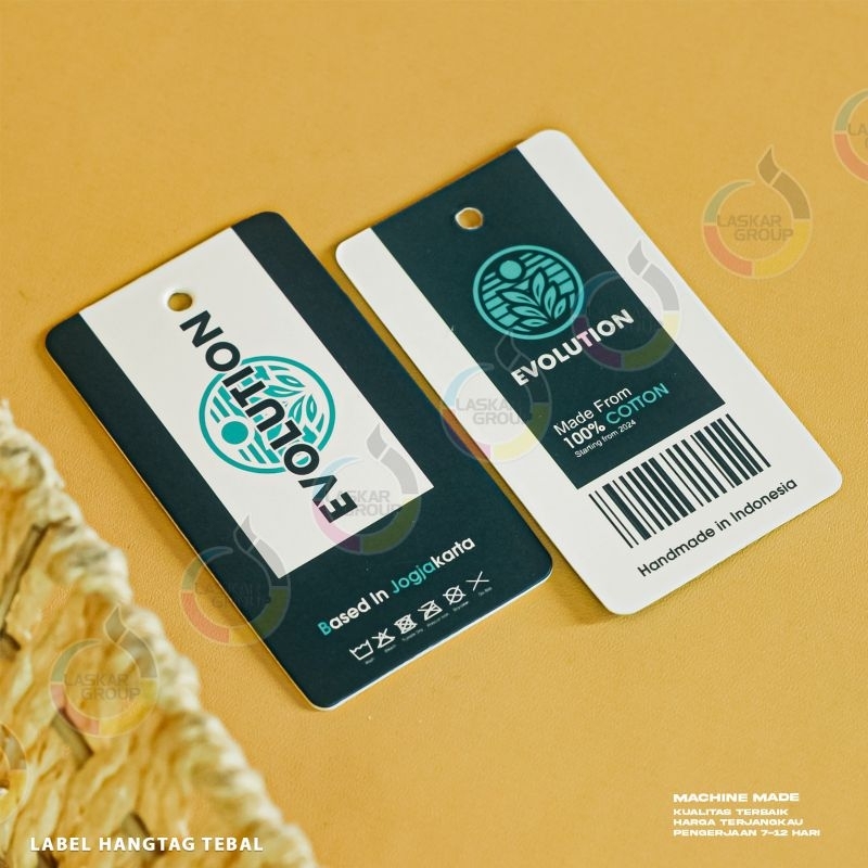 Jual Hang tag Custom, label hang tag, label baju, label distro, label ...