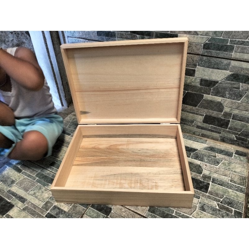 Jual box kayu 45 x 35 x 4 x 4cm ukuran dalam | Shopee Indonesia