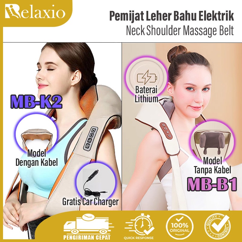 Jual Alat Pijat Elektrik Leher Bahu Sabuk Pijat Selendang Otot Trapezius | Shopee Indonesia