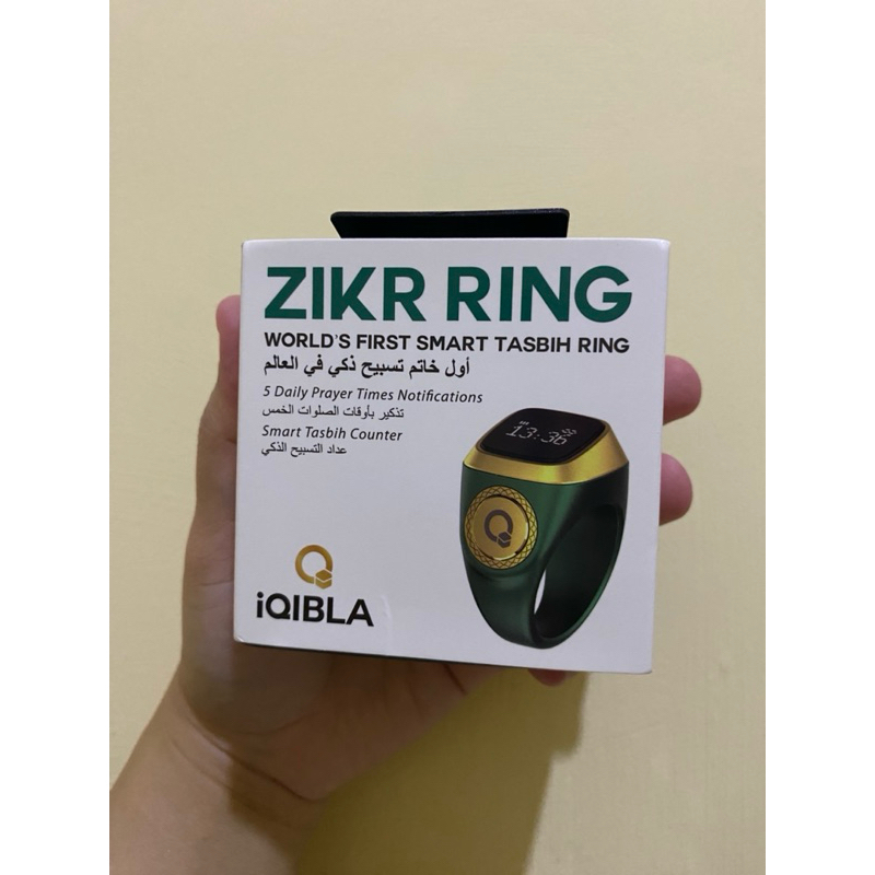 Jual iQibla Zikr Ring Lite E01 Cincin Tasbih Digital - Green, 20mm | Shopee Indonesia