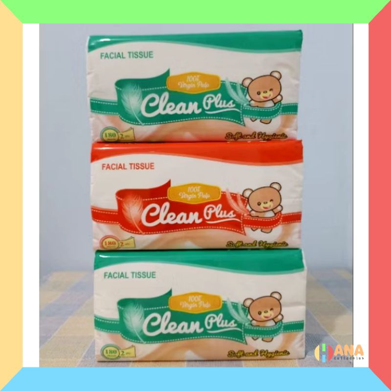Jual Tisu Clean Plus 180s Facial Tissue | Shopee Indonesia