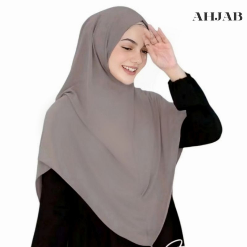 Jual Hijab Instan Nonpet Malay Jumbo XL Bergo Instan Khimar Syari Non Pet Jersey | Shopee Indonesia