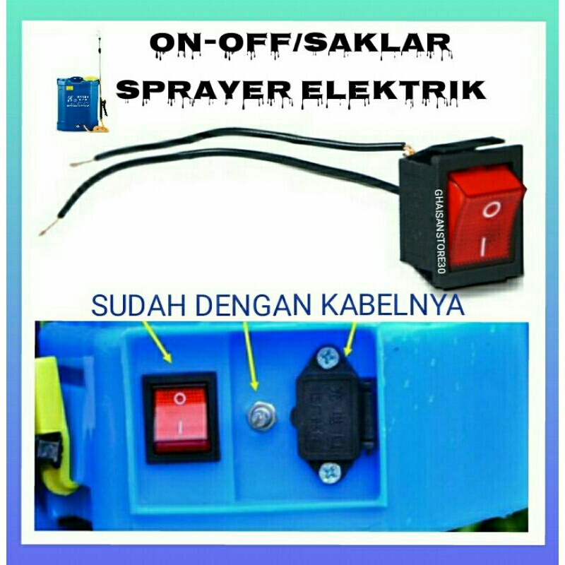 Jual Sakelar/Switch ON-OFF Untuk Knapsack Sprayer Elektrik CBA Dan DGW ...