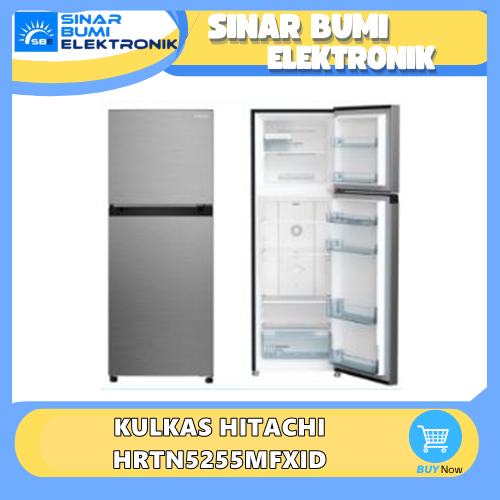 Jual HITACHI HRTN5255MFXID Kulkas 2 Pintu Inverter 236 L Elegant Inox - HRTN5255MFX | Shopee ...