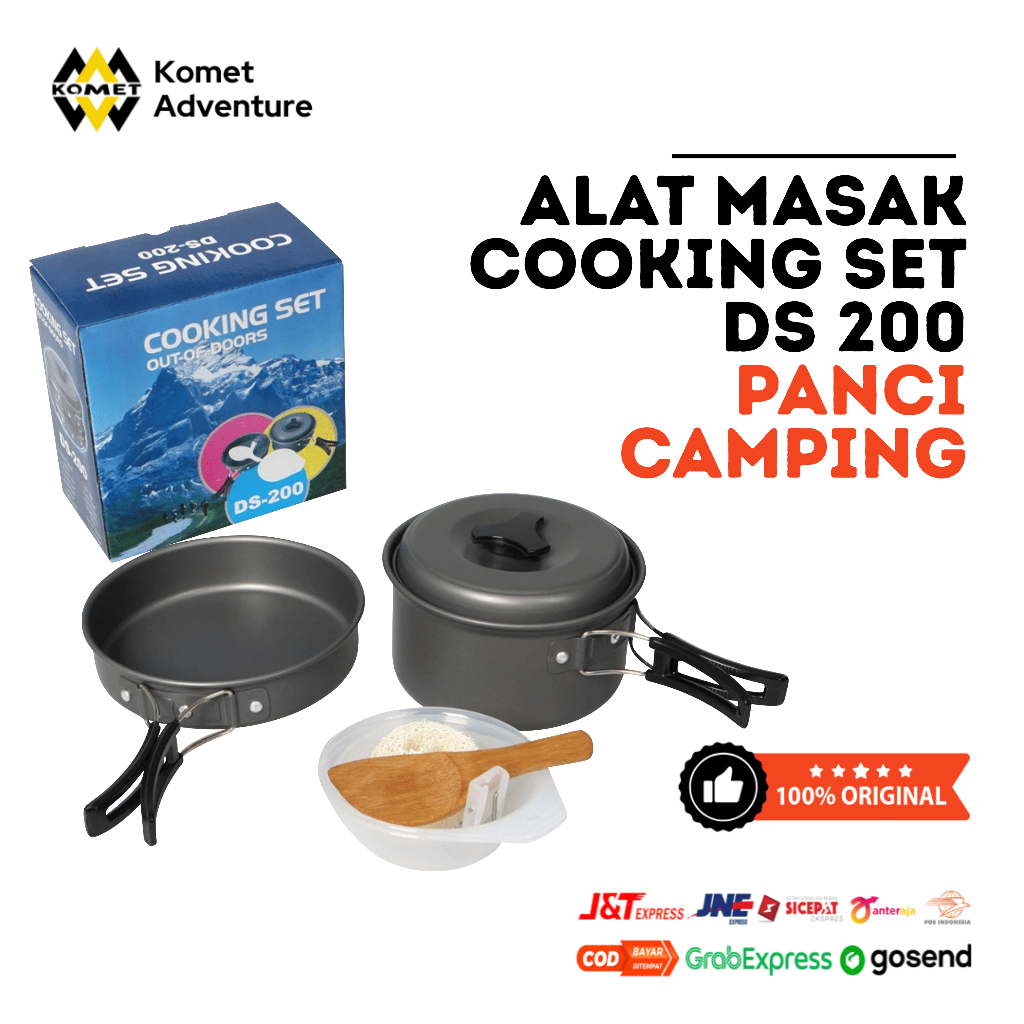 Jual Alat Masak Cooking Set DS 200 - Nesting Set DS 200 - Panci Camping ...