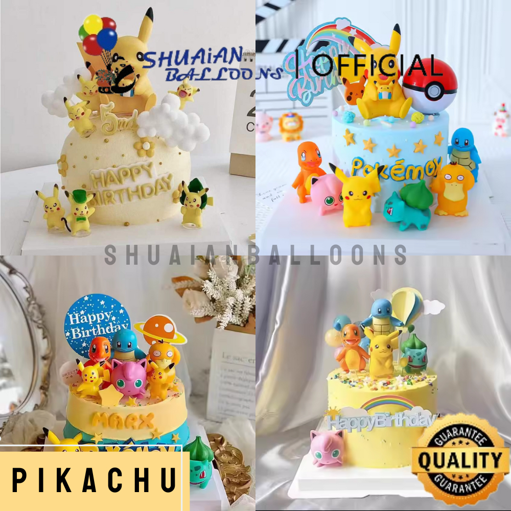 Jual Topper Kue Hiasan Dekorasi Ulang Tahun Tema Pokemon Karakter ...