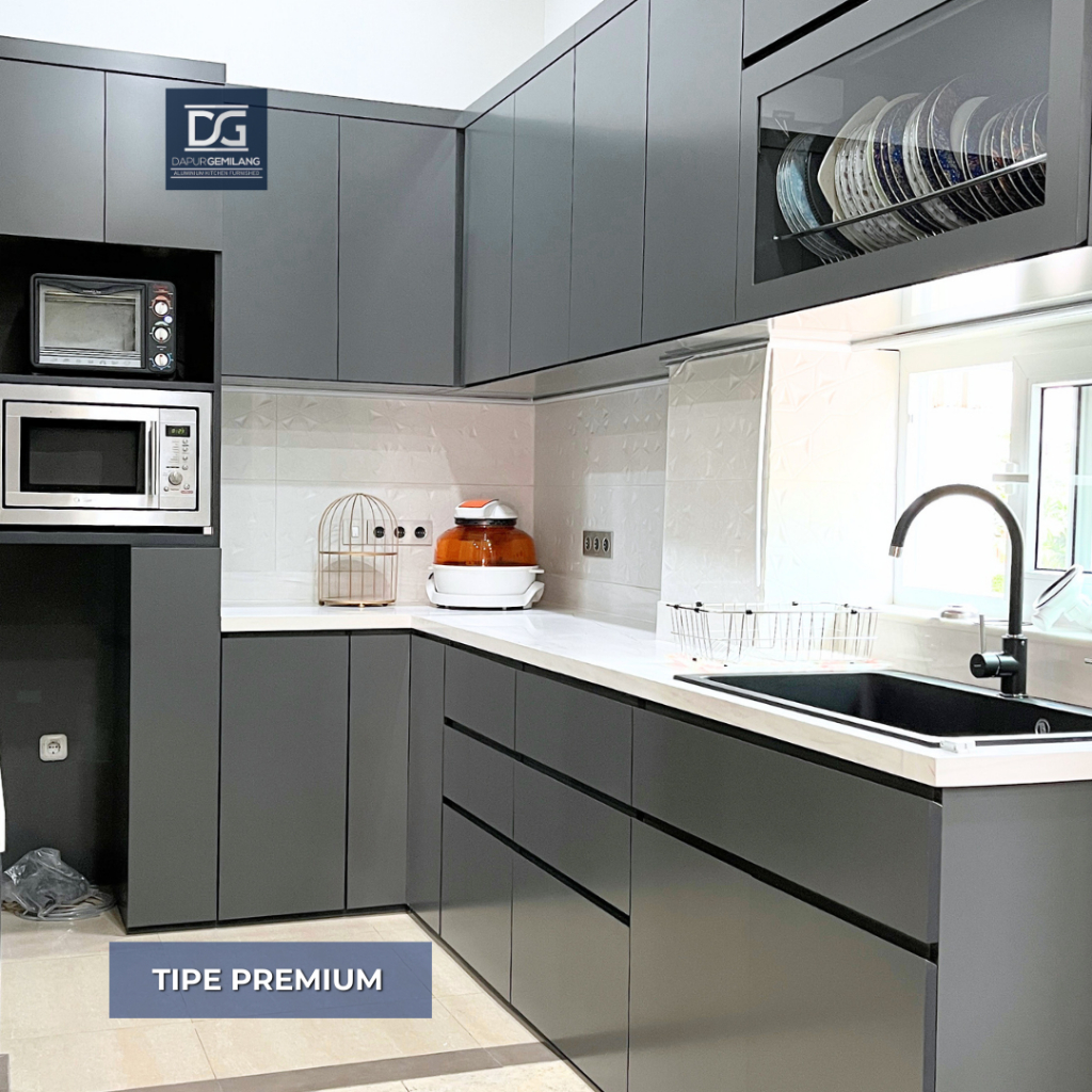 Jual Kitchen Set Aluminium Bahan ACP, Type Premium - French Grey ...