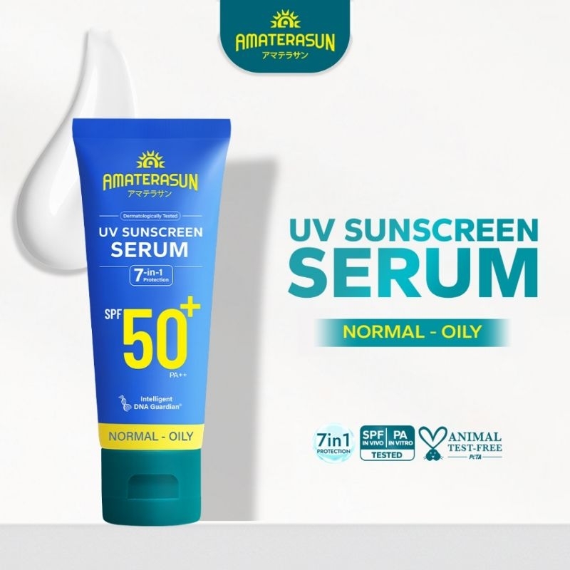 Jual AMA TERASUN [REAL SPF Certified ] UV Sunscreen Serum SPF 50+ PA++ ...