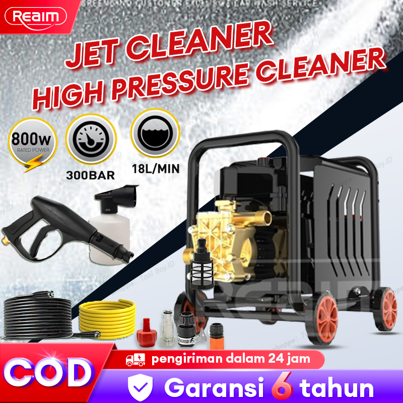 Jual Reaim 800W 300bar Mesin Cuci Mobil Jet Cleaner Tekanan Mesin Cuci ...