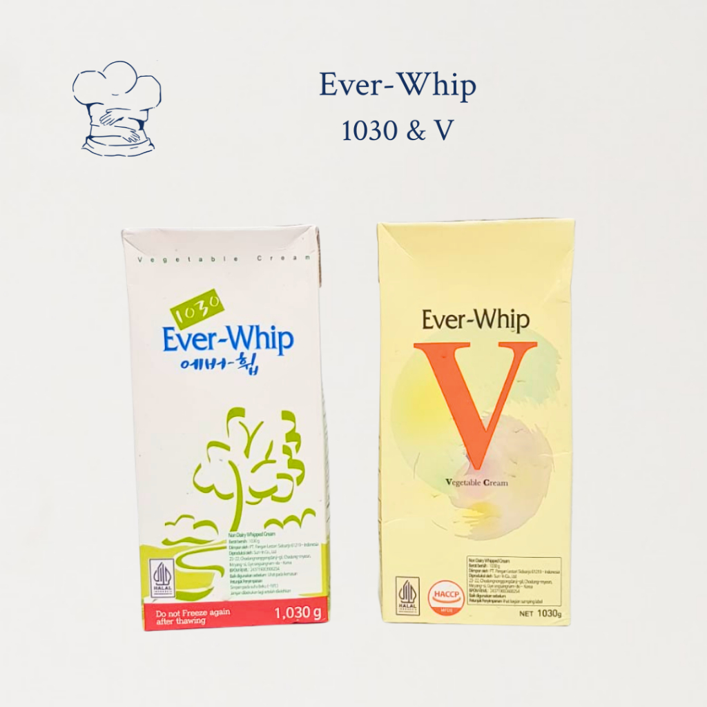 Jual EverWhip Vegetable Cream 1030 gr / EverWhip 1030 / Ever Whip (Non ...