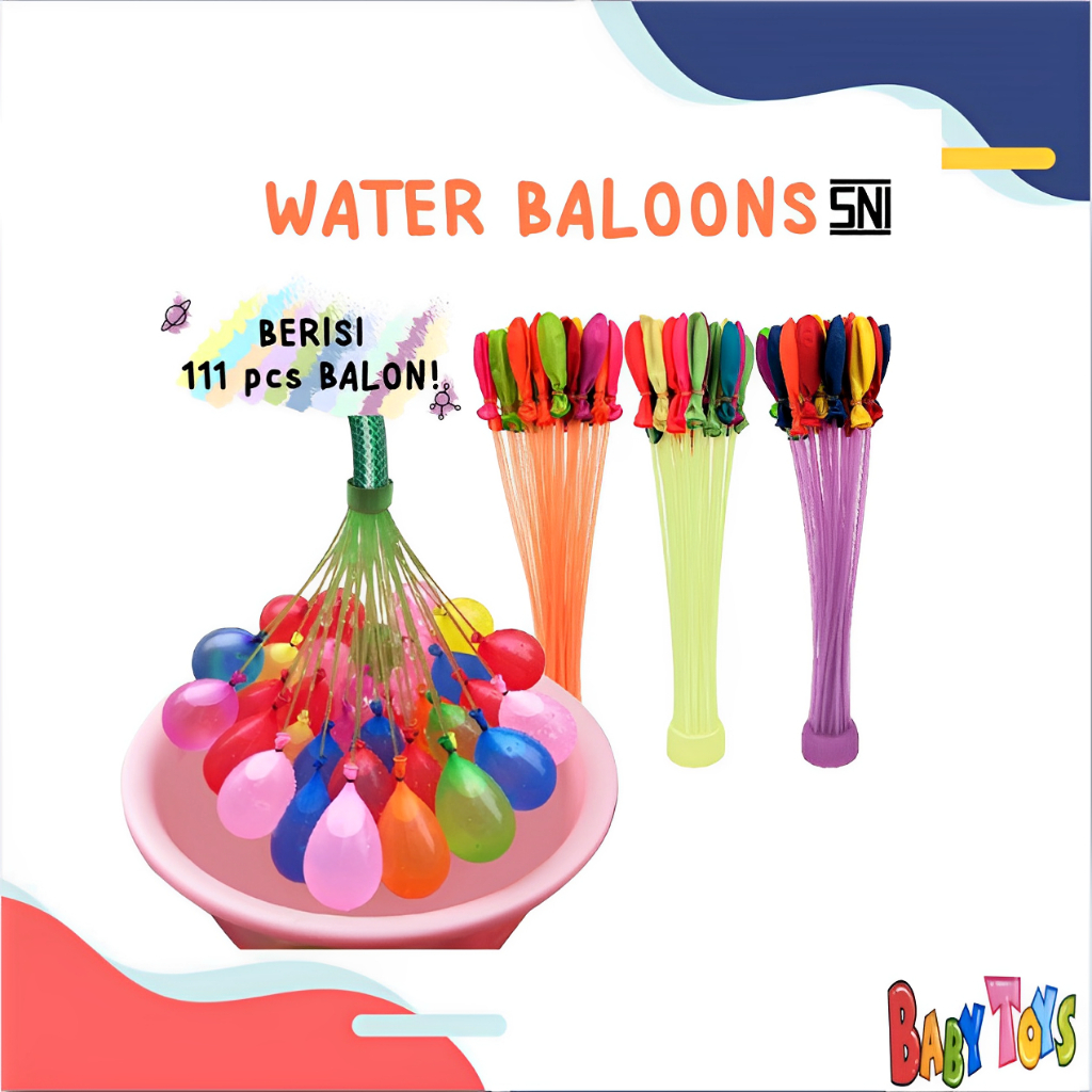 Jual BabyToys Mainan Anak Perang Balon Air Isi 111 Perang Balon Magic ...