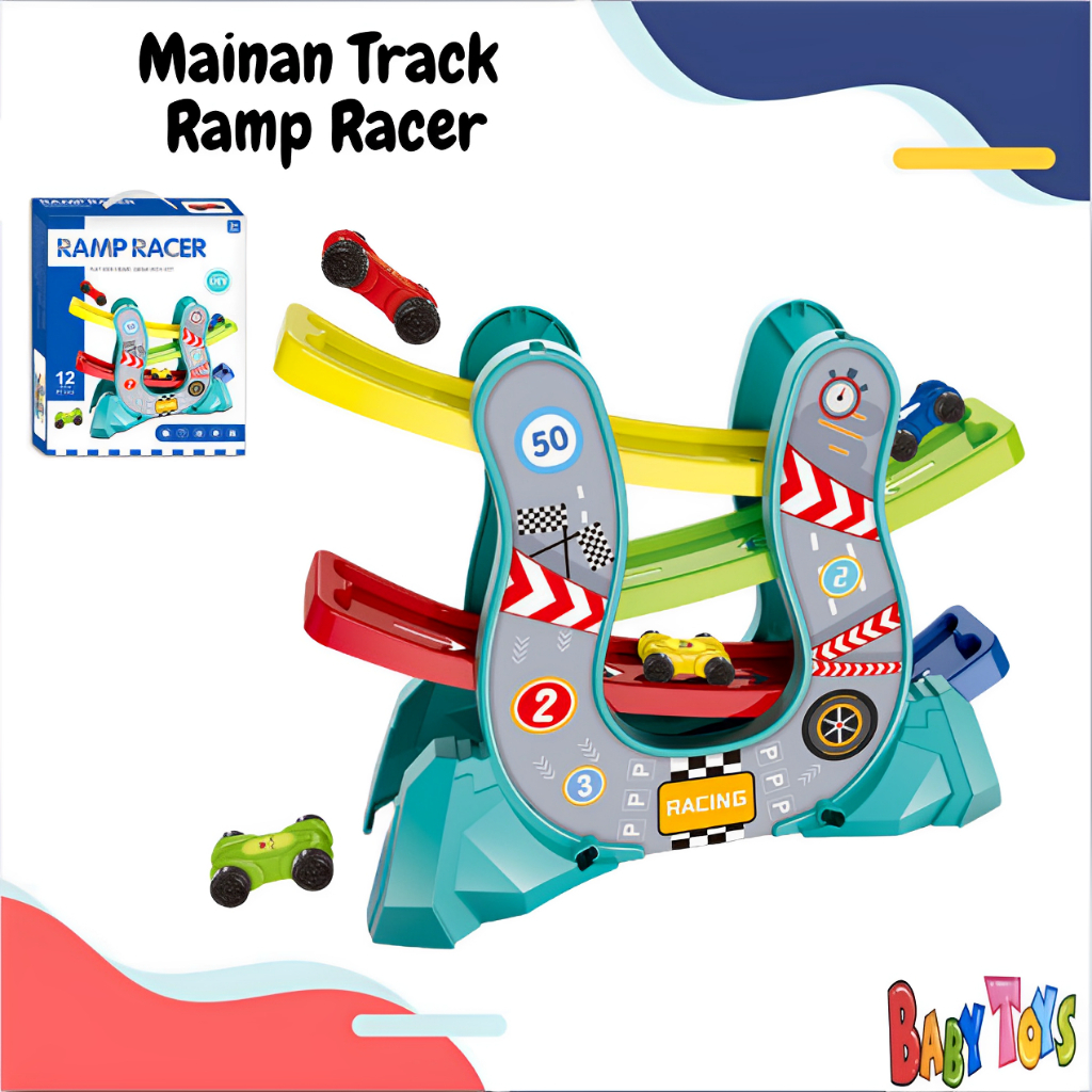 Jual BabyToys Mainan Track Mobil Mobilan Anak Laki Laki Ramp Racer DIY ...