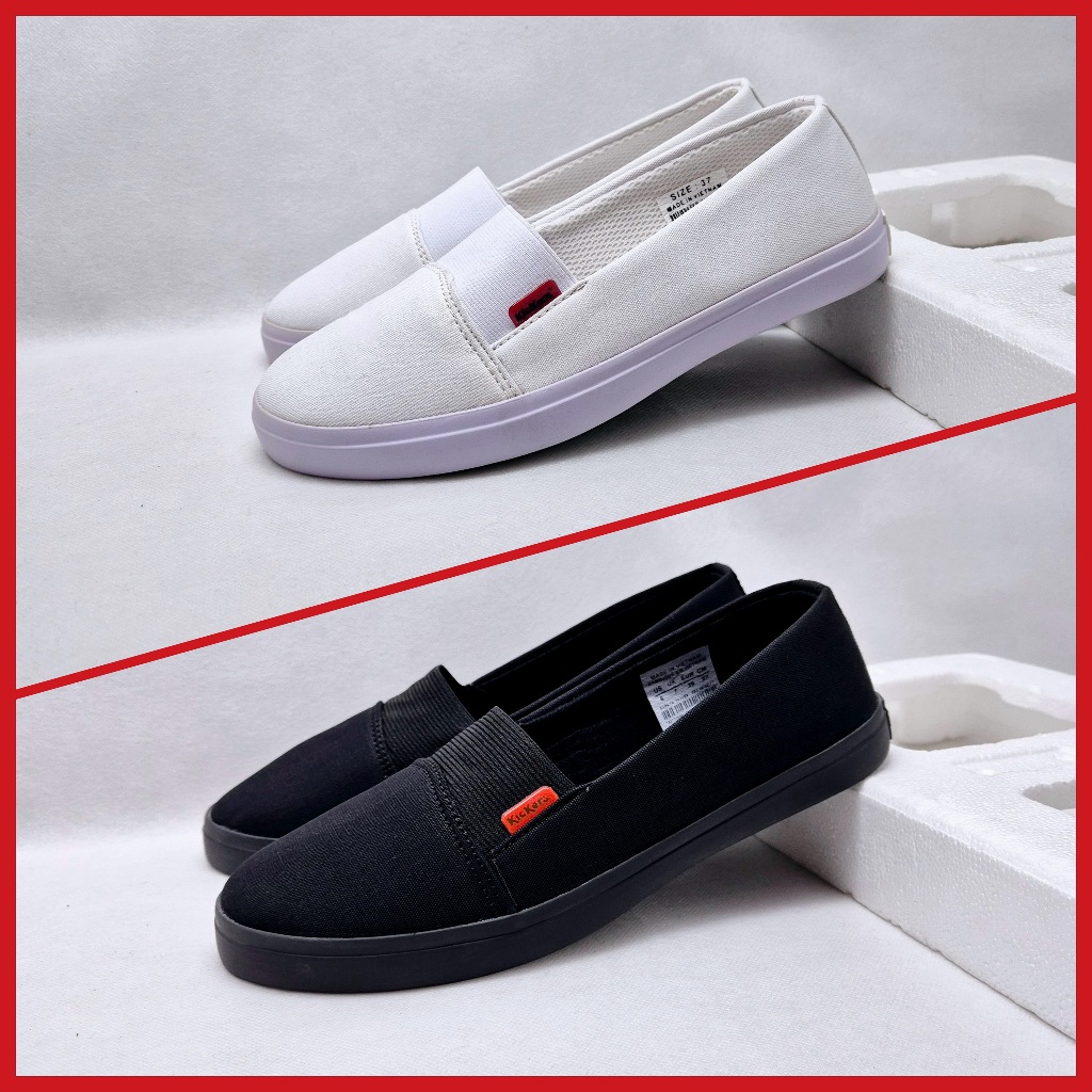 Jual Sepatu Wanita Slip On Kekinian Kain Kanvas/Sepatu Slip On Terbaru ...