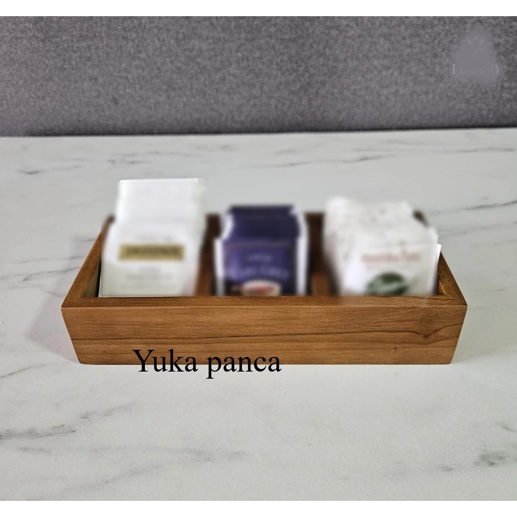Jual Kotak Tempat Teh Kopi Sachet Organizer Teh Kopi Kayu Jati | Shopee ...