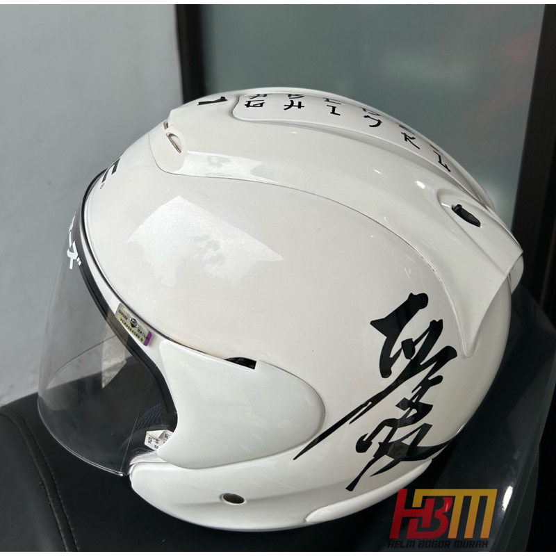 Jual Helm ARC RITZ Original Modern White +custome sticker | Shopee ...