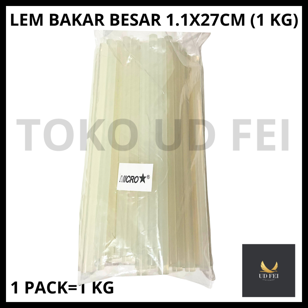Jual (1 PACK=1KG) LEM BAKAR BESAR MICROSTAR / LEM BAKAR 27CM/ LEM BAKAR ...
