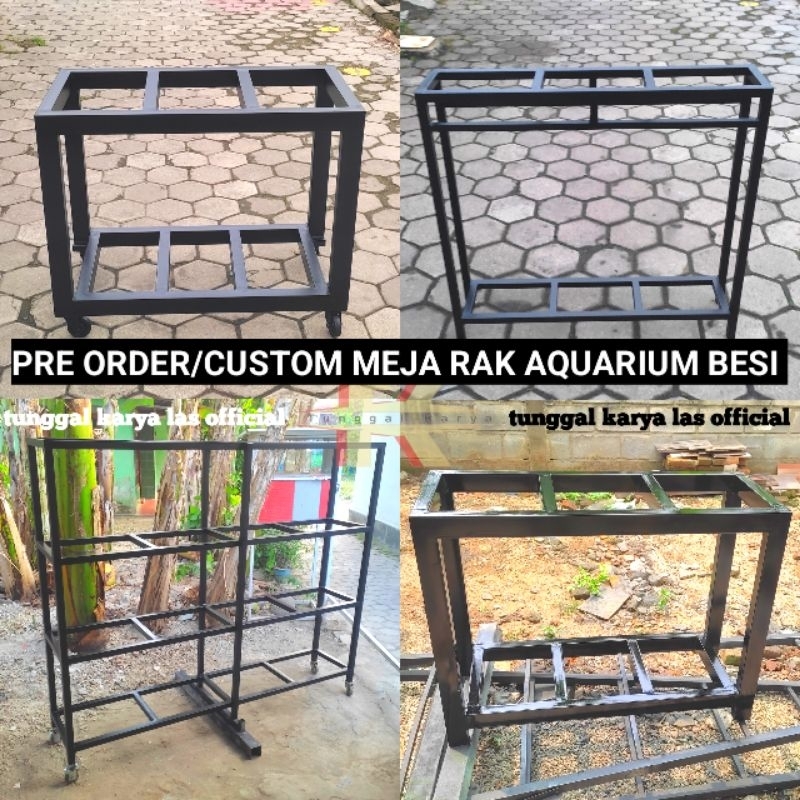 Jual Rangka Meja Aquarium Dudukan Aquarium Tanpa Dengan Alas Rak ...
