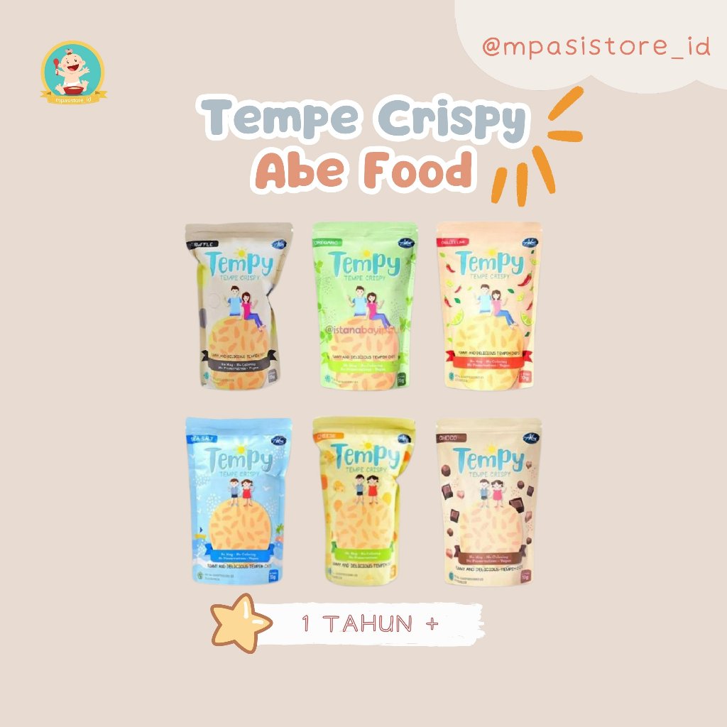 Jual Tempy Abe Tempe Crispy Snack Anak Usia 1 Tahun Keatas | Shopee ...