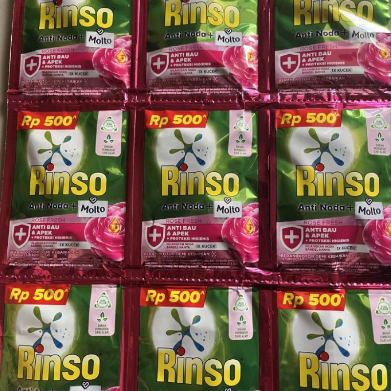 Jual RINSO CAIR + MOLTO DETERJEN ANTI NODA KEMASAN 18LM | Shopee Indonesia
