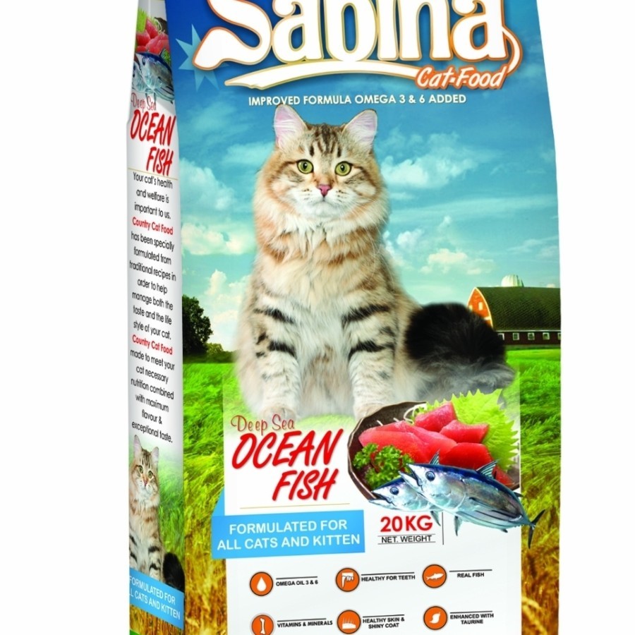Jual PETTO - Country Sabina cat Ocean Fish 20Kg - Makanan Kering Kucing ...