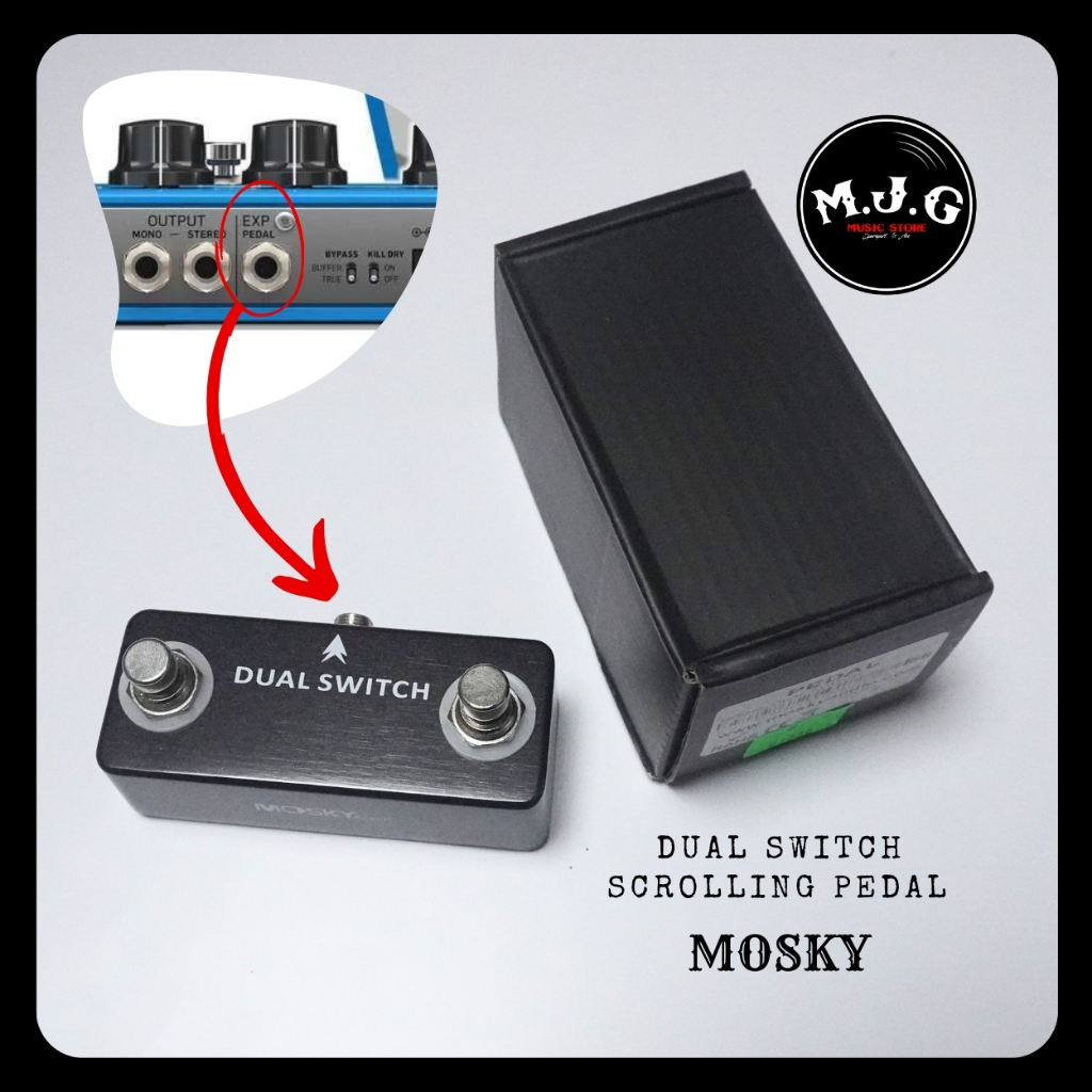Jual mosky dual switch untuk switcher switch scroll efek gitar or bass elektrik | Shopee Indonesia