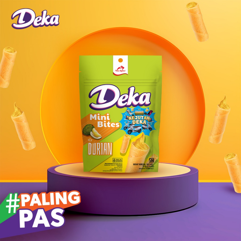 Jual DEKA Wafer Mini Bites - Durian (72g) | Shopee Indonesia