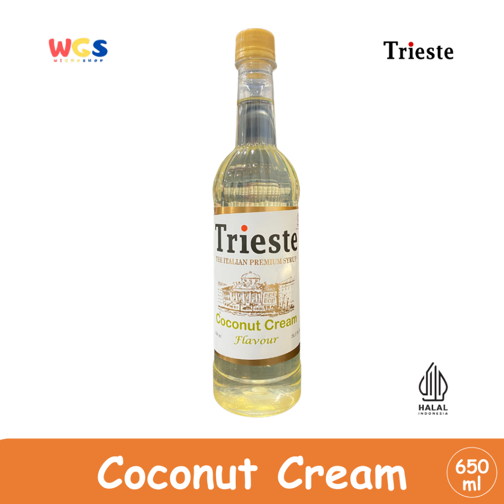 Jual Trieste Syrup Premium Coconut Cream Flavour 650ml – Sirup Rasa ...