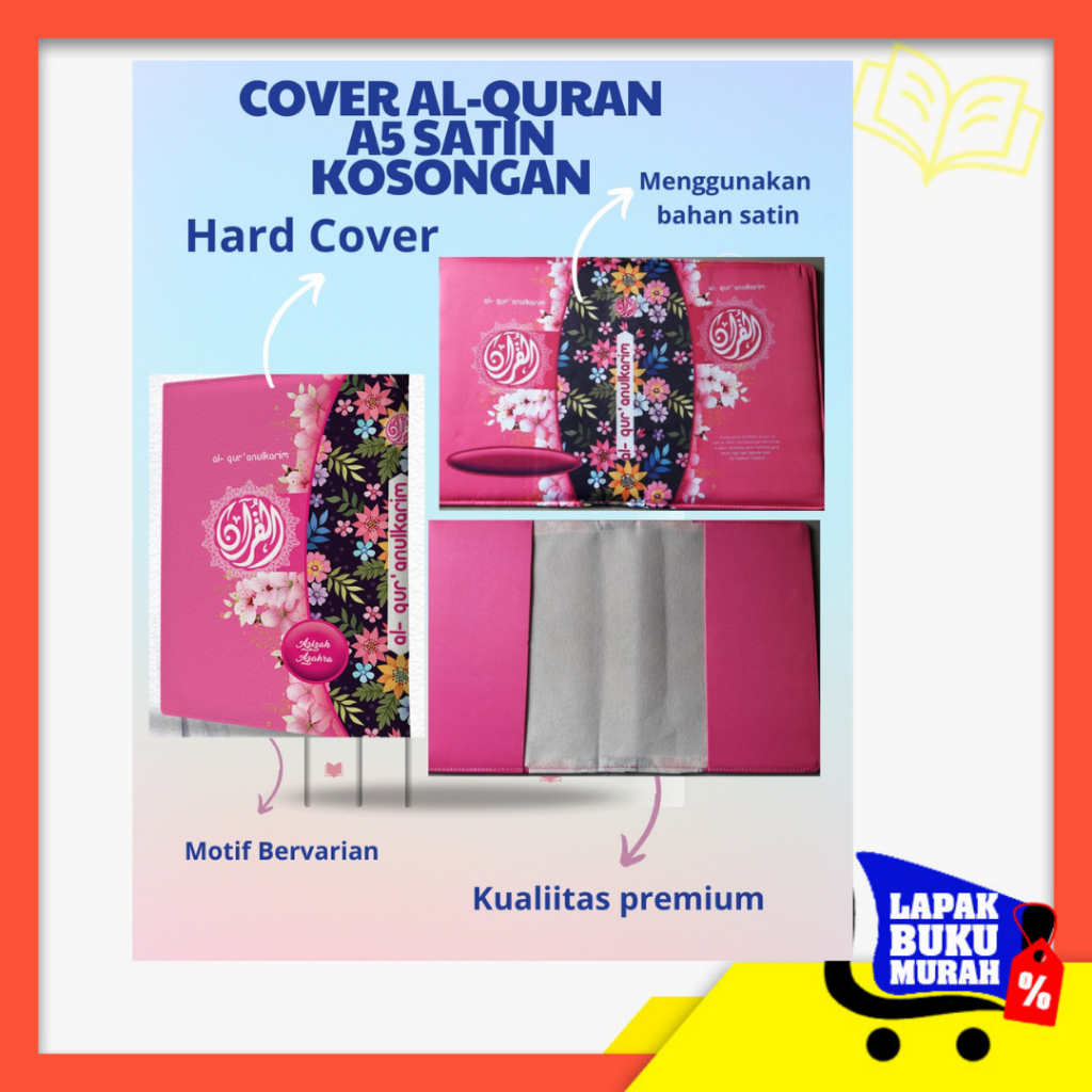 Jual LBM - Cover Al-quran Hanya Cover saja Bisa Custom Pakai Nama tanpa ...