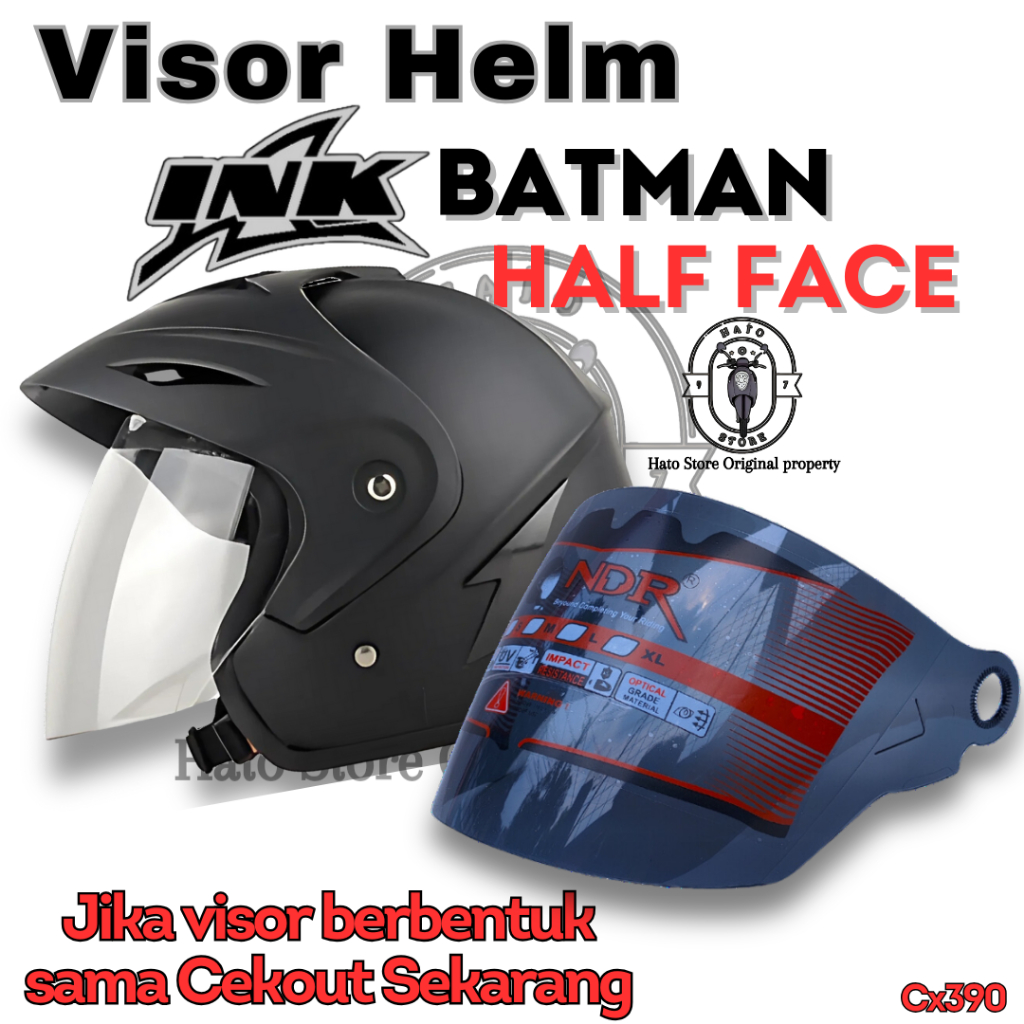 Jual Kaca Helm INK BATMAN Visor Best Seller Jaminan Berkualitas TAKACHI ...
