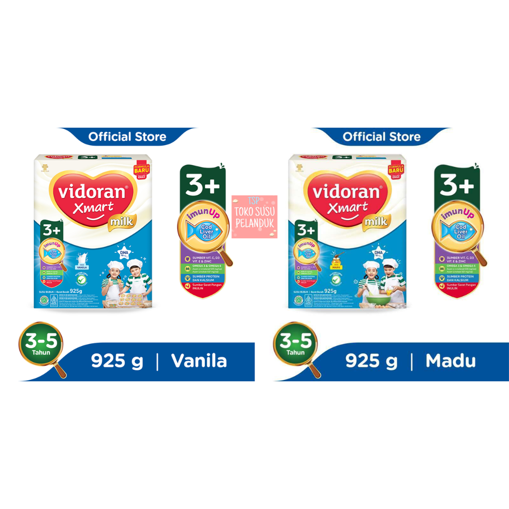 Jual Susu Vidoran 3+ 925Gr Vanilla/Madu | Shopee Indonesia