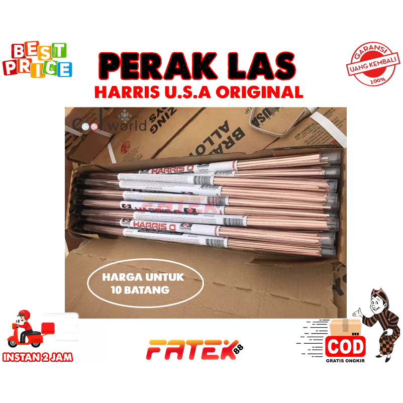 Jual 10 PERAK HARRIS U.S.A 100% ORIGINAL | KAWAT LAS TEMBAGA LAS PIPA ...
