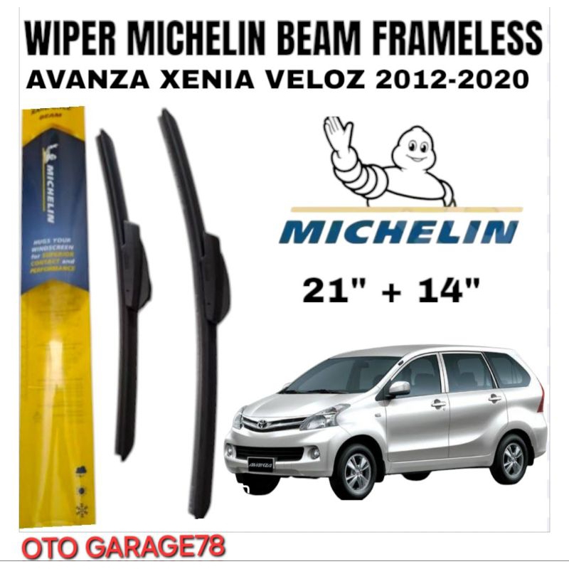 Jual WIPER MICHELIN BEAM FRAMELESS AVANZA XENIA VELOZ 2012-2020 ( SEPASANG ) | Shopee Indonesia