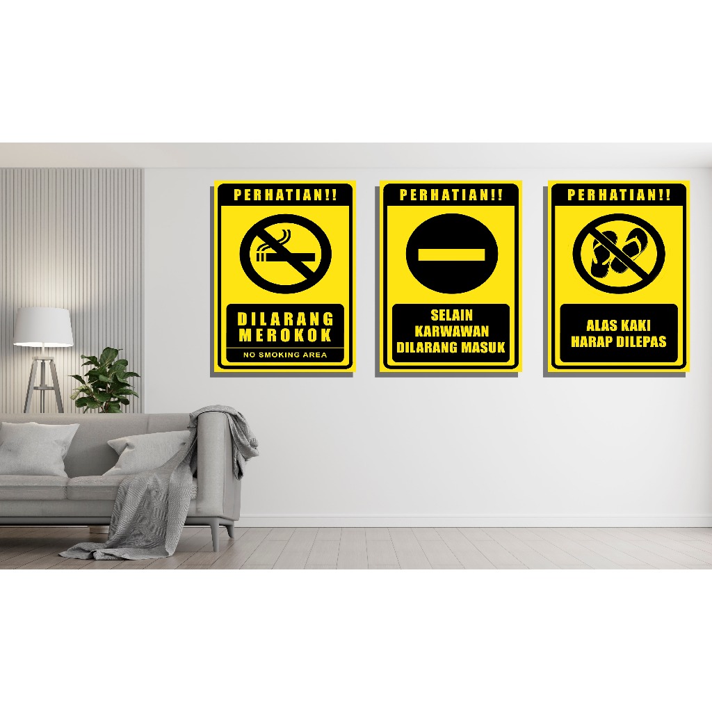 Jual POSTER DINDING TANDA PERINGATAN | HIASAN DINDING TANDA PERINGATAN ...