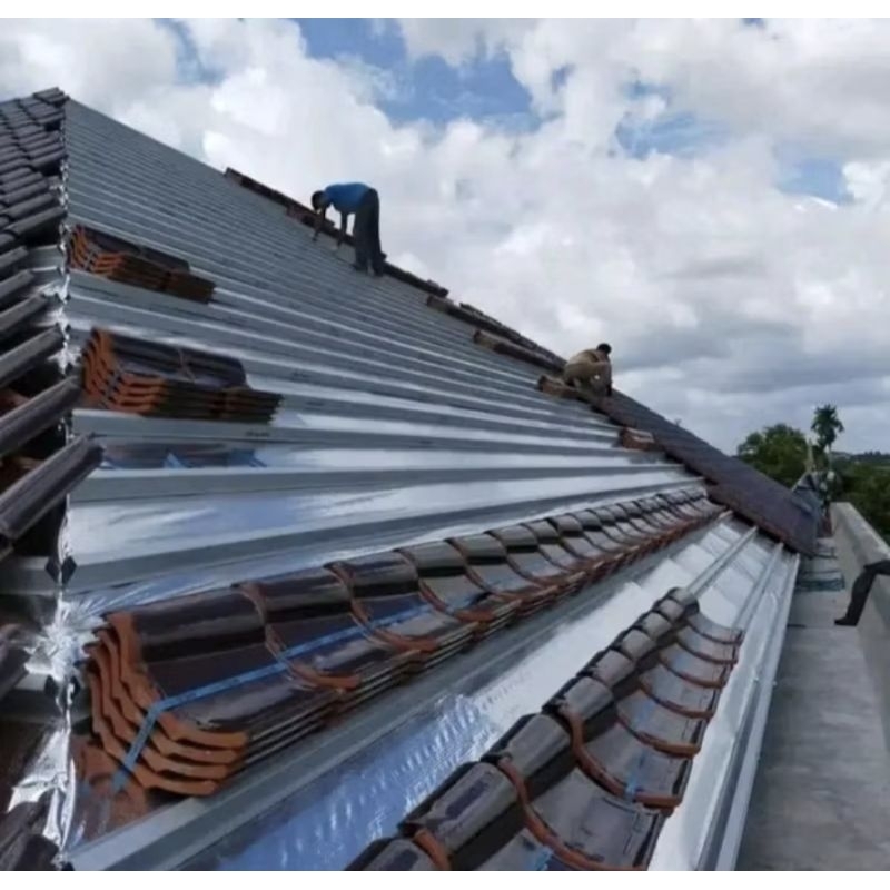 Jual renovasi atap lama ganti baja ringan dan genteng kramik kanmuri ...