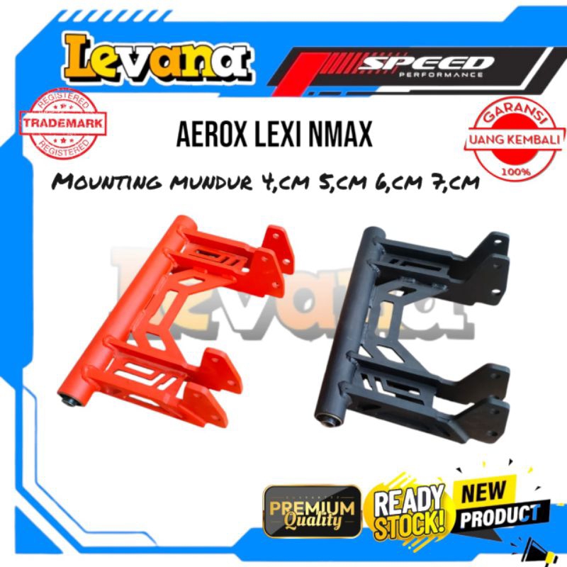 Jual Engine Mounting Aerok Nmax Lexi New 5cm 6cm 7cm | Shopee Indonesia