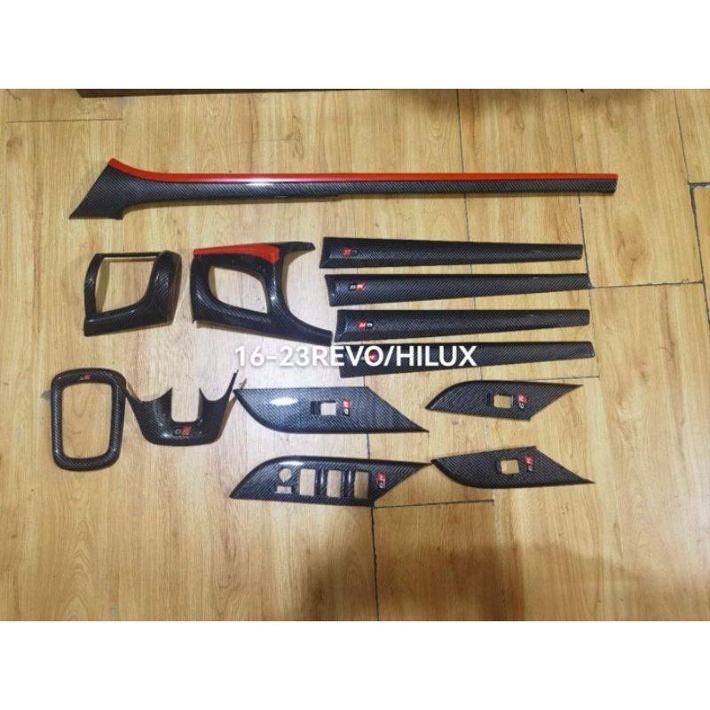 Jual panel carbon cover hilux 2016 2017 2018 2019 2020 2021 2022 2023 ...