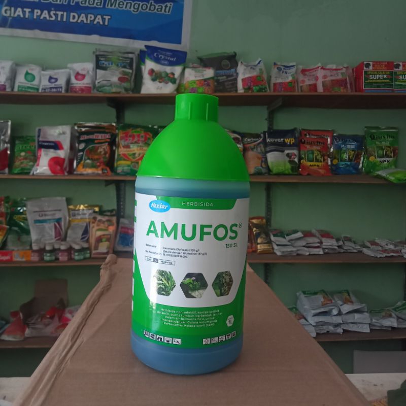 Jual Herbisida Amufos 150SL 1 Liter Kontak dan Sistemik (Amonium Glufosinat 150g/l) | Shopee ...