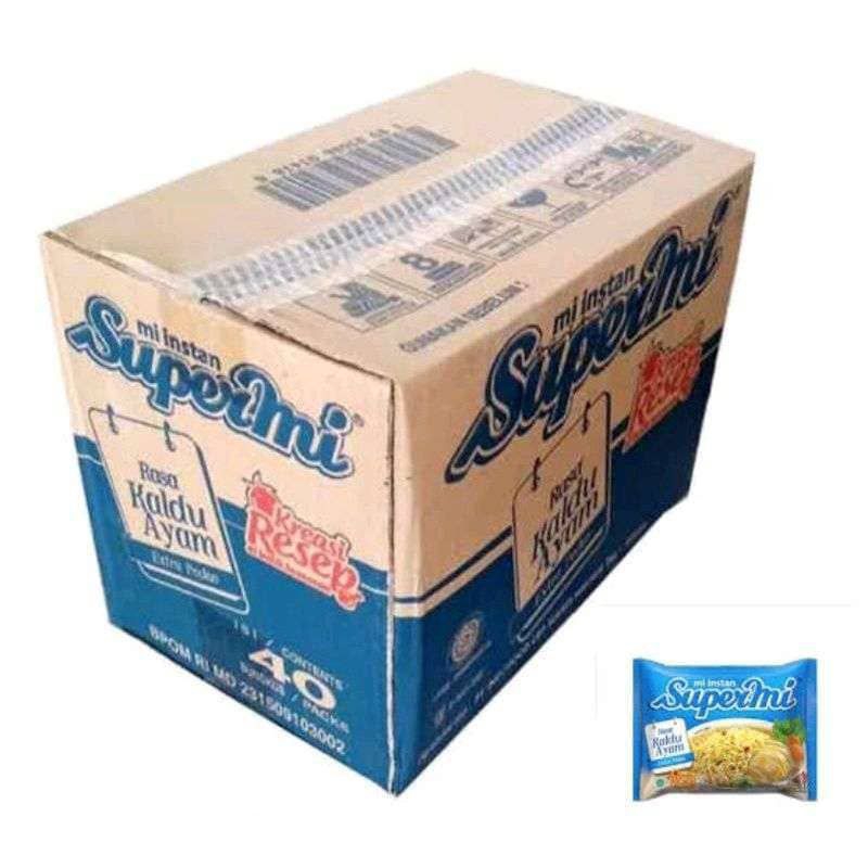 Jual MIE INSTAN MIE SUPERMI KUAH RASA KALDU AYAM 1 DUS ISI 40 PCS ...