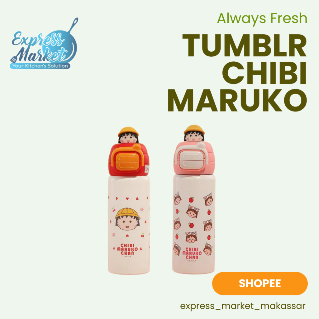 Jual Tumblr Lucu Chibi Maruko Chan Tumbler Imut Kartun Chibi Maruko | Shopee Indonesia